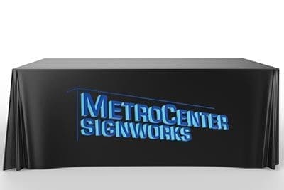 Customized Table Cover - MetroCenter Signworks, Nashville, TN